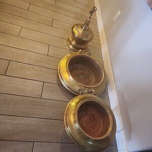 Accents | Vintage Brazier Large Brass Copper Incense Burner Snake ...